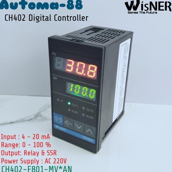 Jual WISNER CH402 Digital PID Process Controller Input 4-20mA Out Relay SSR | Shopee Indonesia