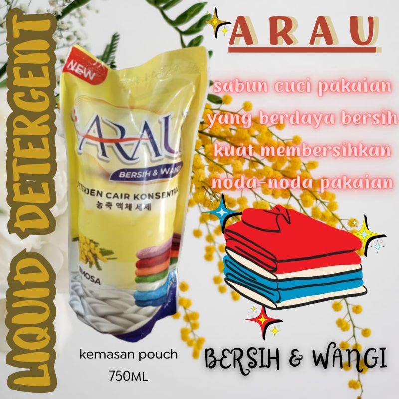 Jual Liquid Detergent ARAU sabun cuci pakaian kualitas super daya ...