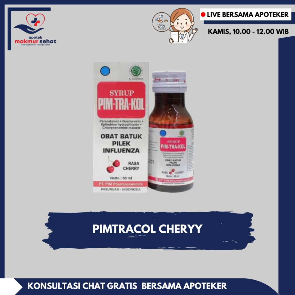 Jual Pimtrakol Sirup Cherry 60 ml | Shopee Indonesia