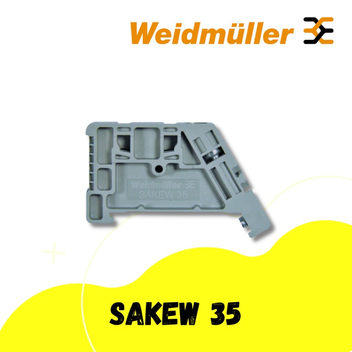 Jual SAKEW 35 WEIDMULLER / END BRACKET FOR TERMINAL BLOCK / STOPPER ...