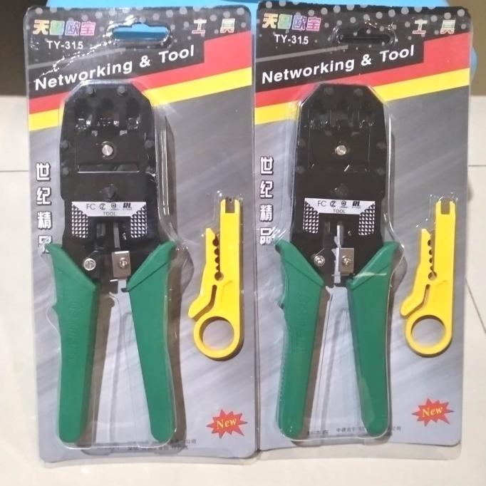 Jual =====] Crimping tool tang crimping LAN RJ 45 RJ 11 Cutter 1 set ...