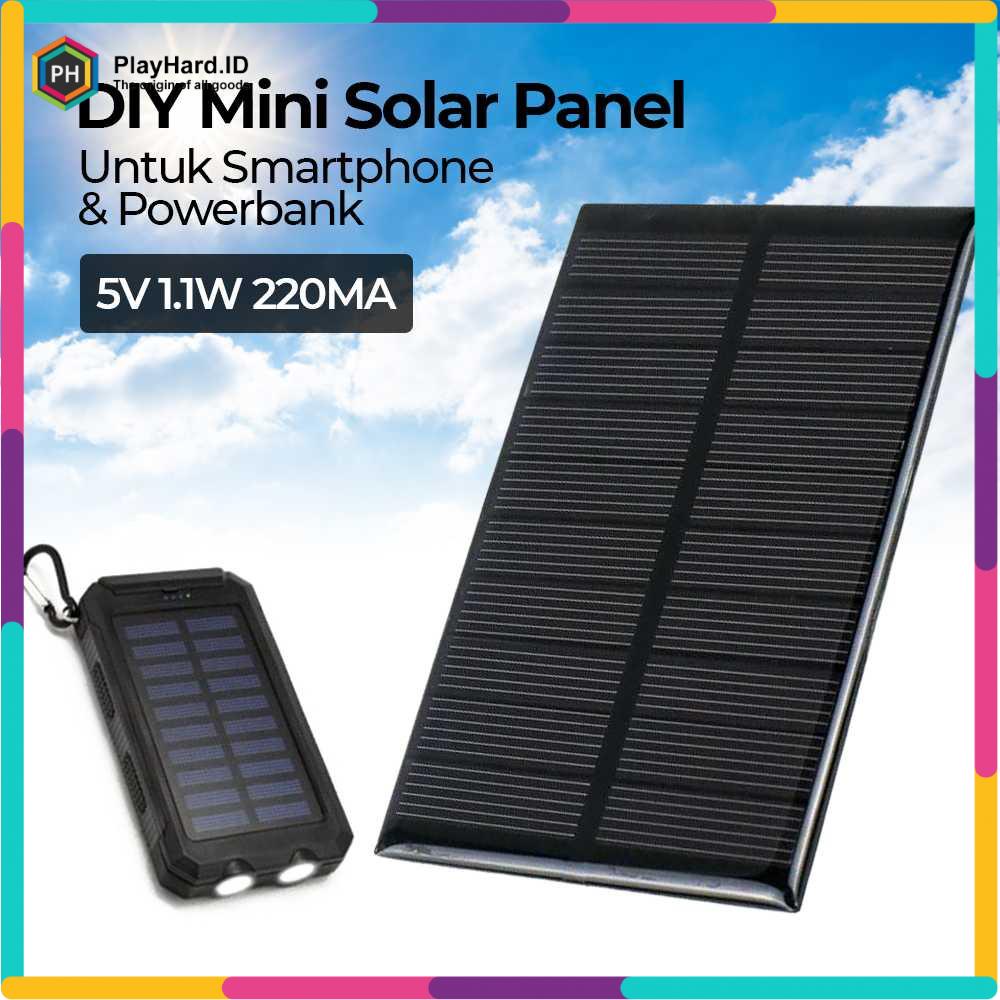 Jual DIY Mini Solar Panel for Smartphone & Powerbank 5V 1.1W 220MA ...