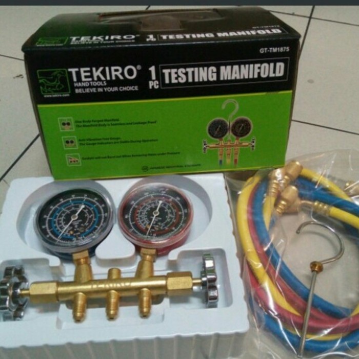 Jual Ready Tekiro Testing Manifold Regulator Freon Ac Terbatas | Shopee ...