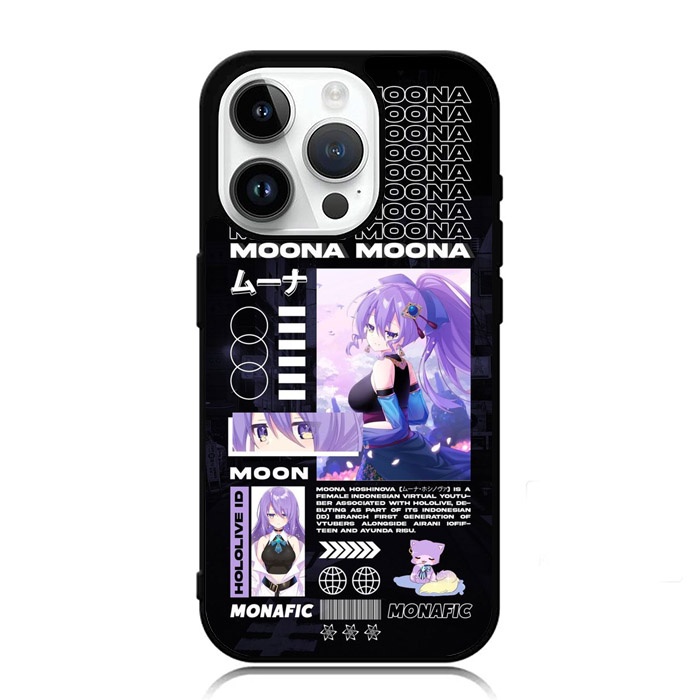 Jual Casing Case iPhone 15 Plus Pro Max Hololive Moona Hoshinova AE0305 ...