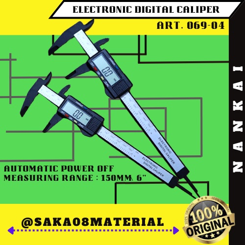 Jual JUAL SIGMAT 6 INCH JANGKA SORONG DIGITAL ART. 069-04 NANKAI ...