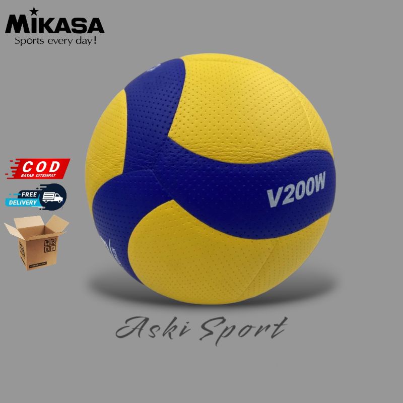 Jual Bola Voli ORIGINAL MIKASA V200W Volley Ball MIKASA V200W Size 5 Extra Free | Shopee Indonesia