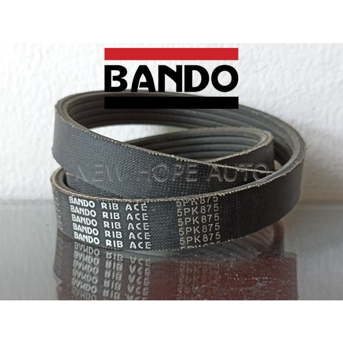 Jual Tali Kipas BANDO 5PK875 Fanbelt Fan/Van Belt Rib Ribbelt TERMURAH | Shopee Indonesia