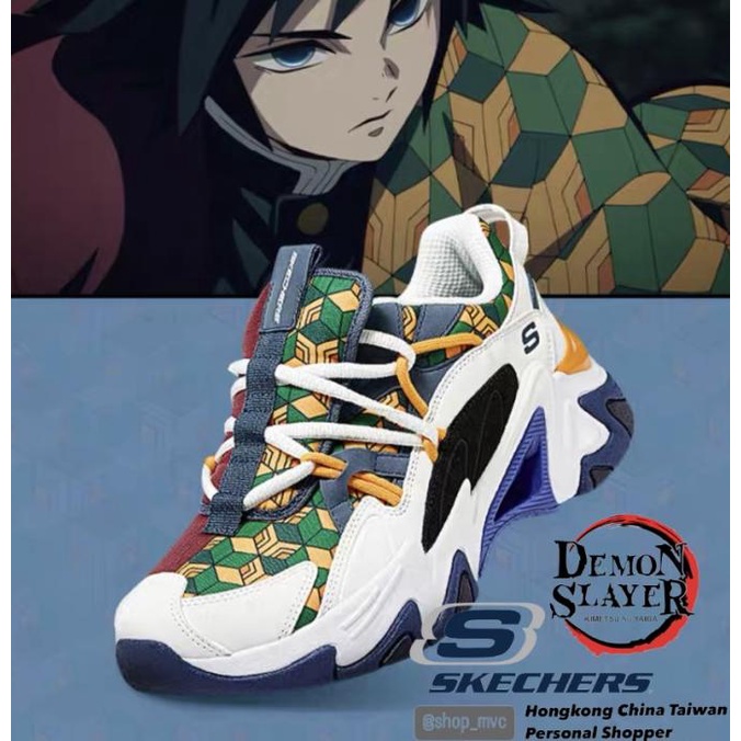 Jual New Skechers Demon Slayer Tomioka Giyuu Sneaker Authentic| Sepatu ...