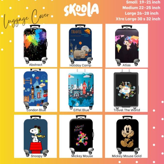 Jual Luggage Cover Kain Penutup Koper Small 18-20 Inch Banyak Motif ...