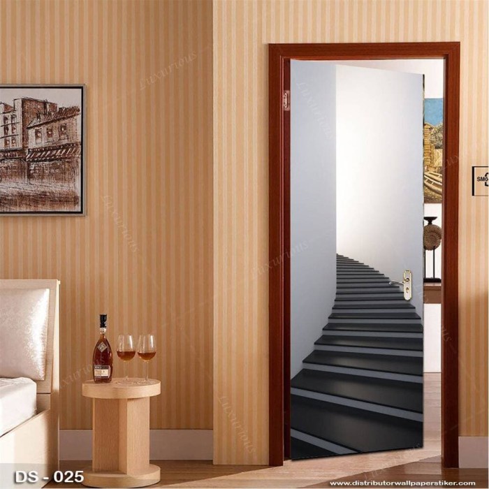 Jual Door Sticker - Stiker Pintu Stiker 3D Stiker Custom Sticker Tangga ...