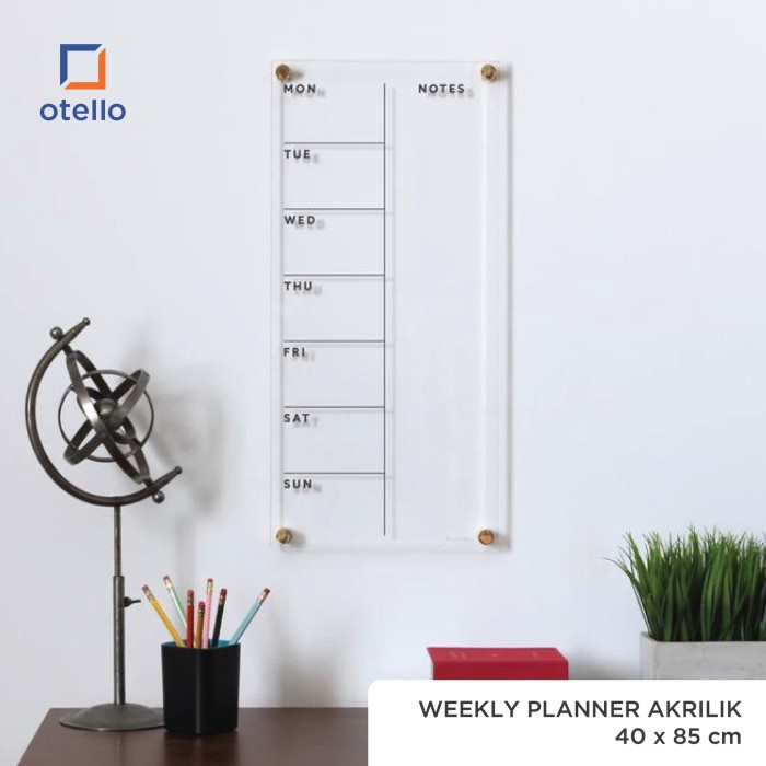 Jual Promo Weekly Planner Akrilik Wall Planner Dinding Schedule Board ...