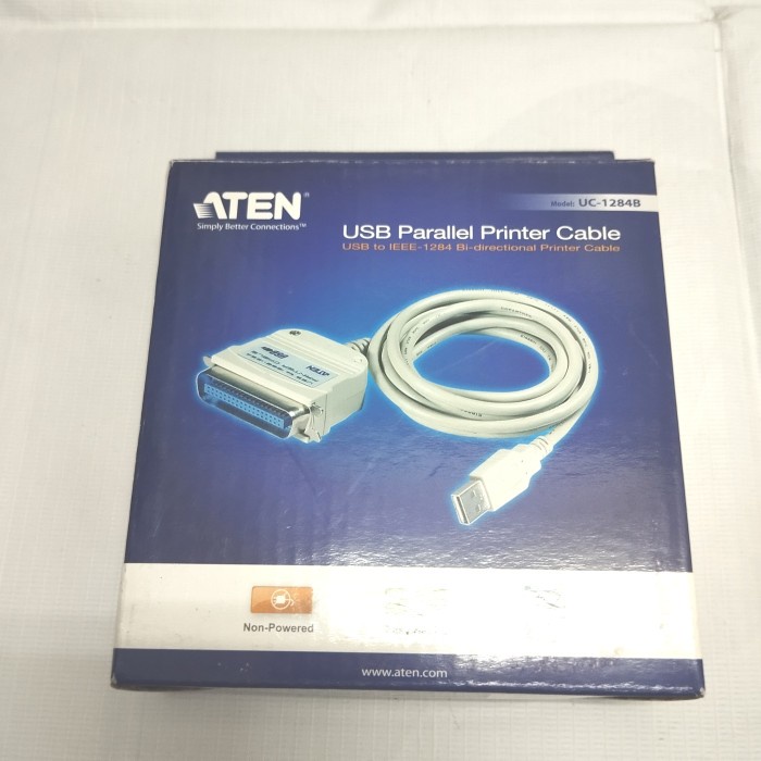 Jual ATEN USB Parallel Printer Cable Model UC-1284B | Shopee Indonesia