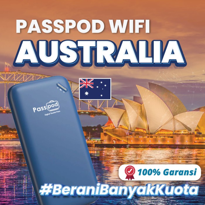 Jual Passpod Data Travel Modem WiFi Australia UNLIMITED | Shopee Indonesia
