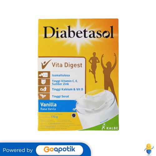 Jual DIABETASOL VITA DIGEST RASA VANILA 170 GRAM BOX | Shopee Indonesia
