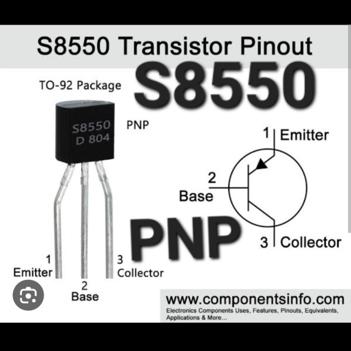 Jual s8550 c8550 2sc c 8550 2sc8550 pnp d331 g18 | Shopee Indonesia