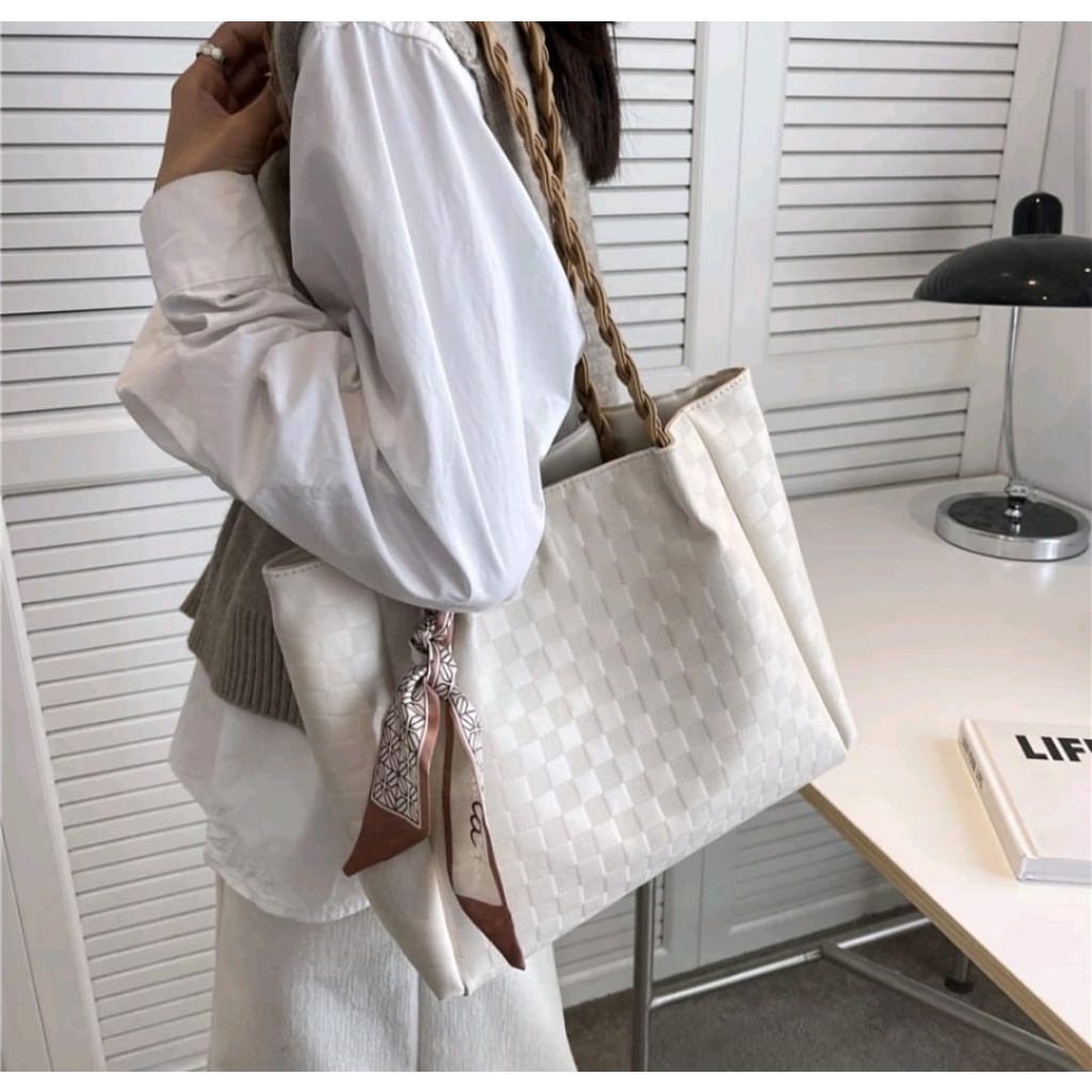 Jual Tas Tote bag wanita (FREE SYAL) - Tas Bahu wanita kuliah kerja ...