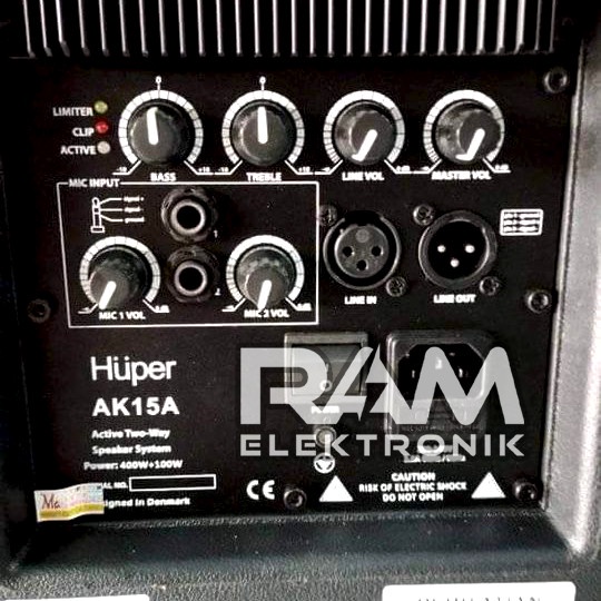 Jual Ready Speaker Aktif 15 Inch Huper Ak15A / Ak15 A Original Sni Harga 1 Unit Original ...