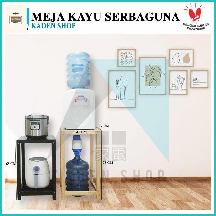Jual Sheila store Meja kayu serbaguna / Meja dispenser / Rak dispenser ...