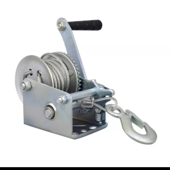 Jual Hand Winch 800 Lbs Sling Baja Katrol Kerekan Manual Gear Wire Rope ...