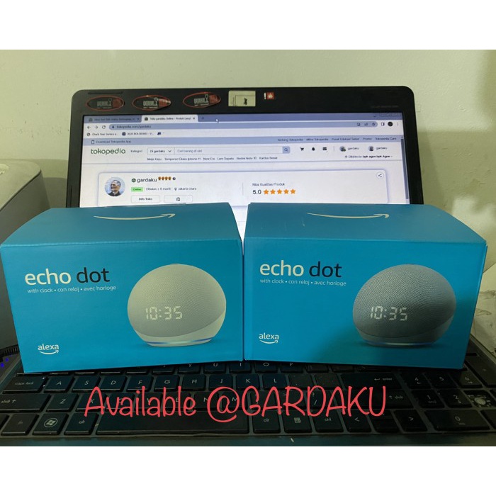 Jual amazon echo dot 4th gen with clock Generasi 4 bukan Homepod Mini ...