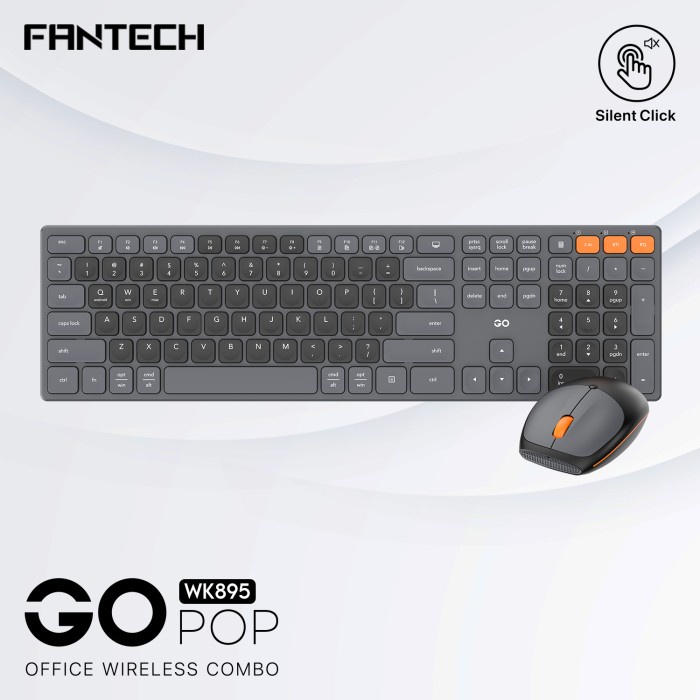Jual FANTECH WK895 / WK-895 POP KEYS WIRELESS KEYBOARD MOUSE COMBO ORIGINAL | Shopee Indonesia