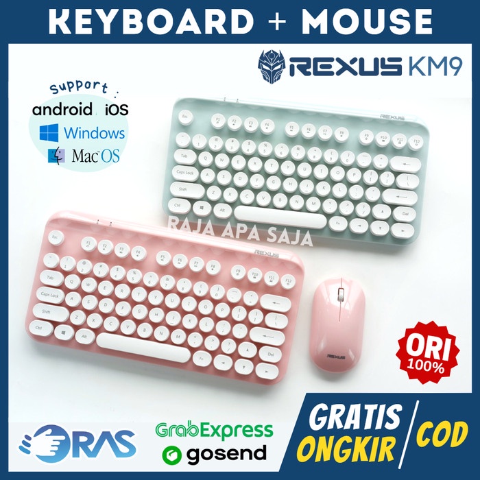 Jual Keyboard Mouse Wireless Rexus Keybord Mause Bluetooth Kibord ...