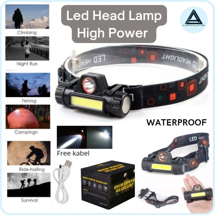 Jual SENTER KEPALA LAMPU LED HEAD LAMP EMERGENCY MAGNET BERKEMAH ...