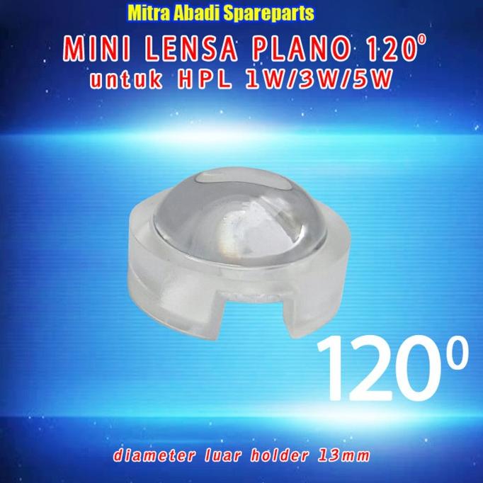 Jual Lensa Mini HPL Plano-Convex 120 Derajat + Holder/Casing LED ...