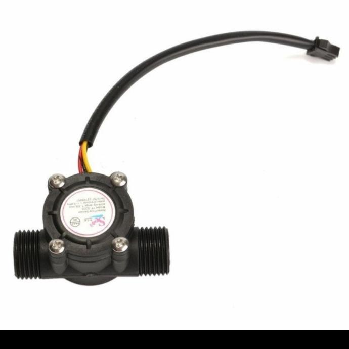 Jual Digital Flow Meter Control Display+Flow Sensor G1/2"+Solenoid ...