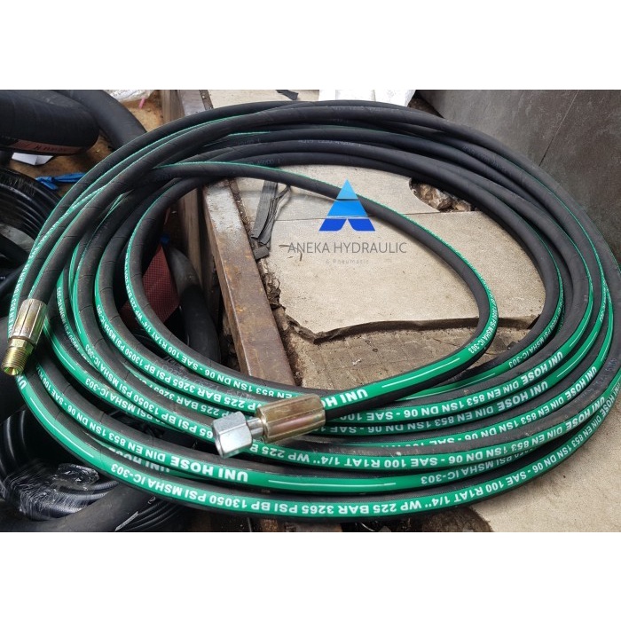 Jual Original Selang Pompa Gemuk Grease 1/4 R2 Unihose 5Mtr X Mb-Mb ...