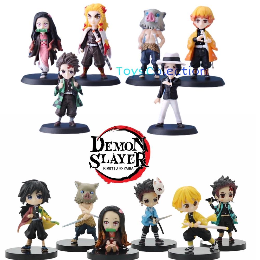 Jual ACTION FIGURE KIMETSU NO YAIBA DEMON SLAYER SET 6 PCS TANJIRO ...