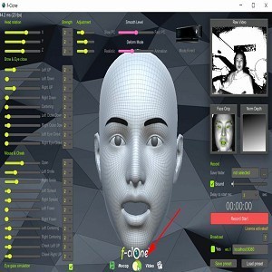 Jual F Clone Facial Motion Capture 1.12 Face Detection 3D Face Recorder ...