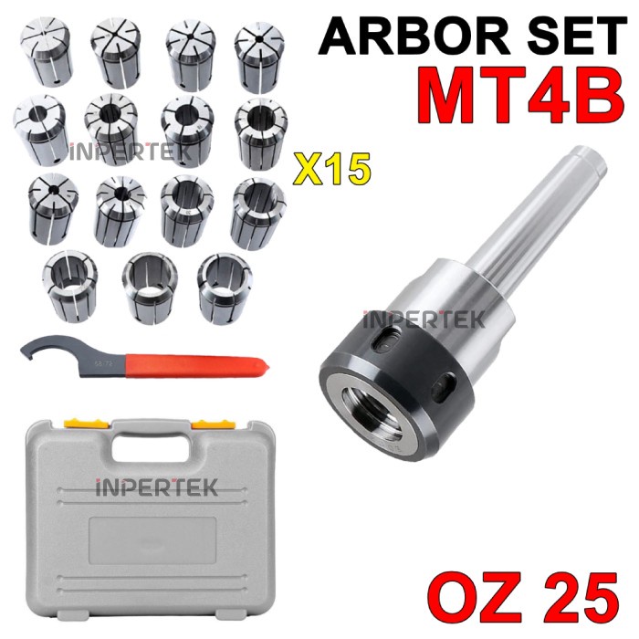 Jual Ready Arbor Set Mt4 Oz25 15 Collet Set 15 Pcs Nt40 Nt30 Bt40 Bt30 ...