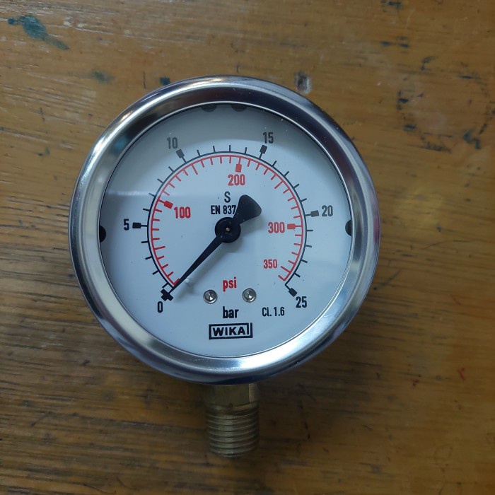 Jual Promo Wika Pressure Gauge / Manometer 2,5 Inch 25 Bar Terbaru ...
