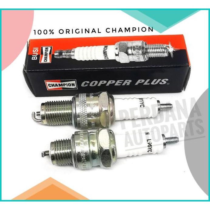 Jual Busi CHAMPION Copper Plus Motor 2T Drat Pendek / Panjang Asli ...