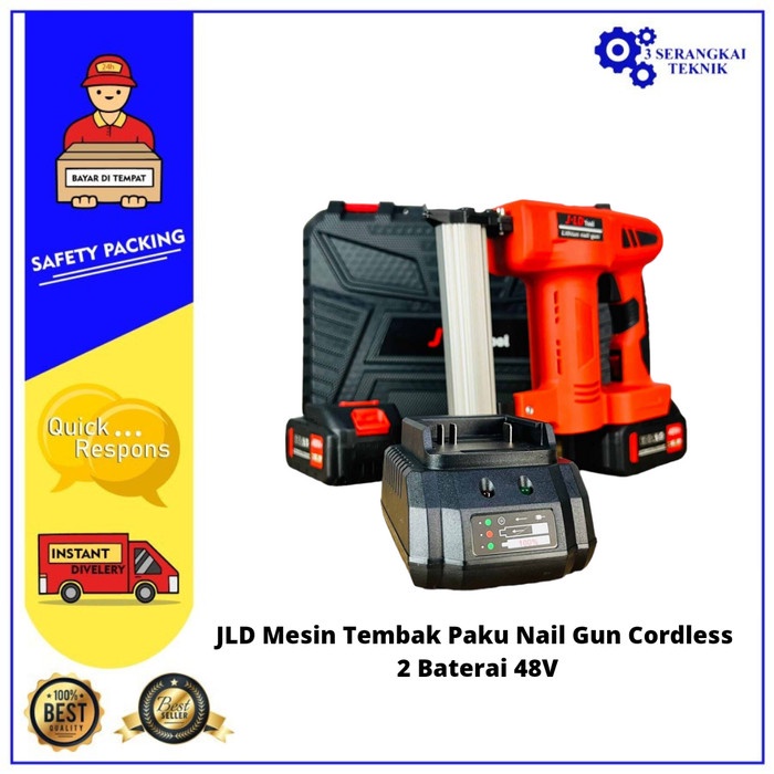 Jual Promo Jld Mesin Tembak Paku Nail Gun Tipe F30 Cordless 2 Baterai 48V | Shopee Indonesia