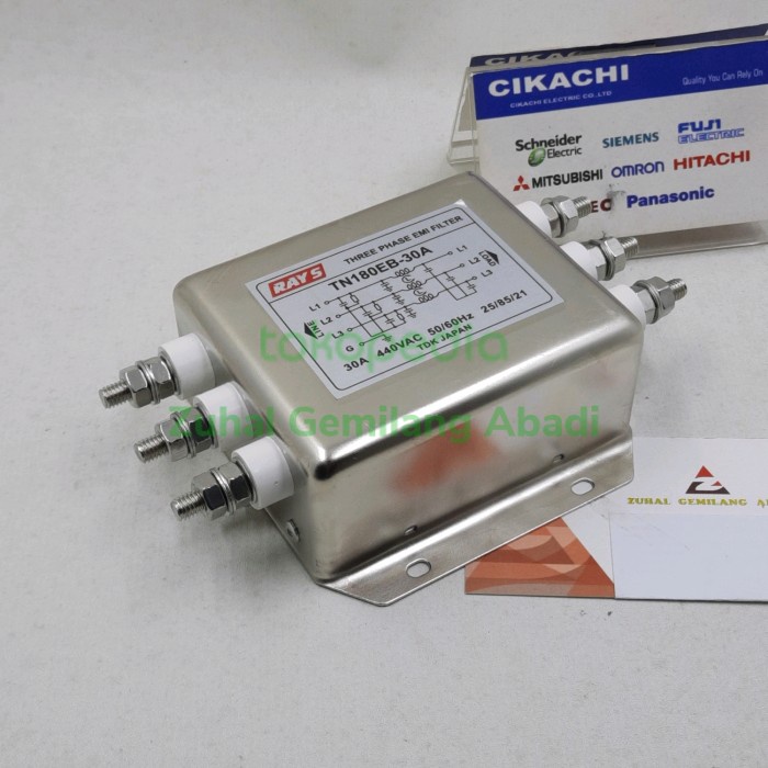 Jual Original Three Phase Emi Filter 30A/440V Noise Filter Ray'S Diskon ...