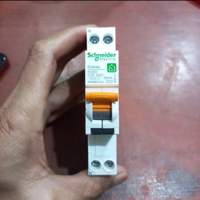 Jual Original Rcbo Schneider Rcbo Slim Domae 1PN 16A 30Ma Domd01616 Original Diskon | Shopee ...