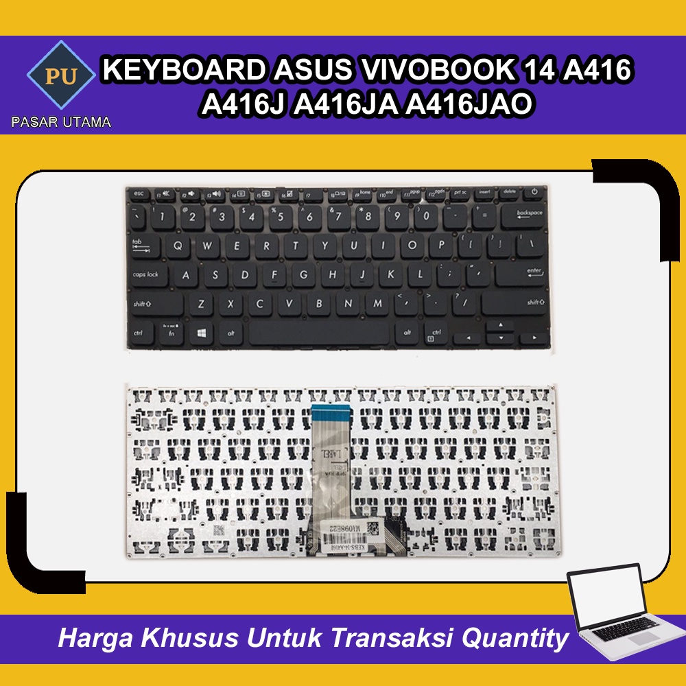 Jual Keyboard Laptop Asus Vivobook 14 A416 A416j A416ja A416jao A416m ...