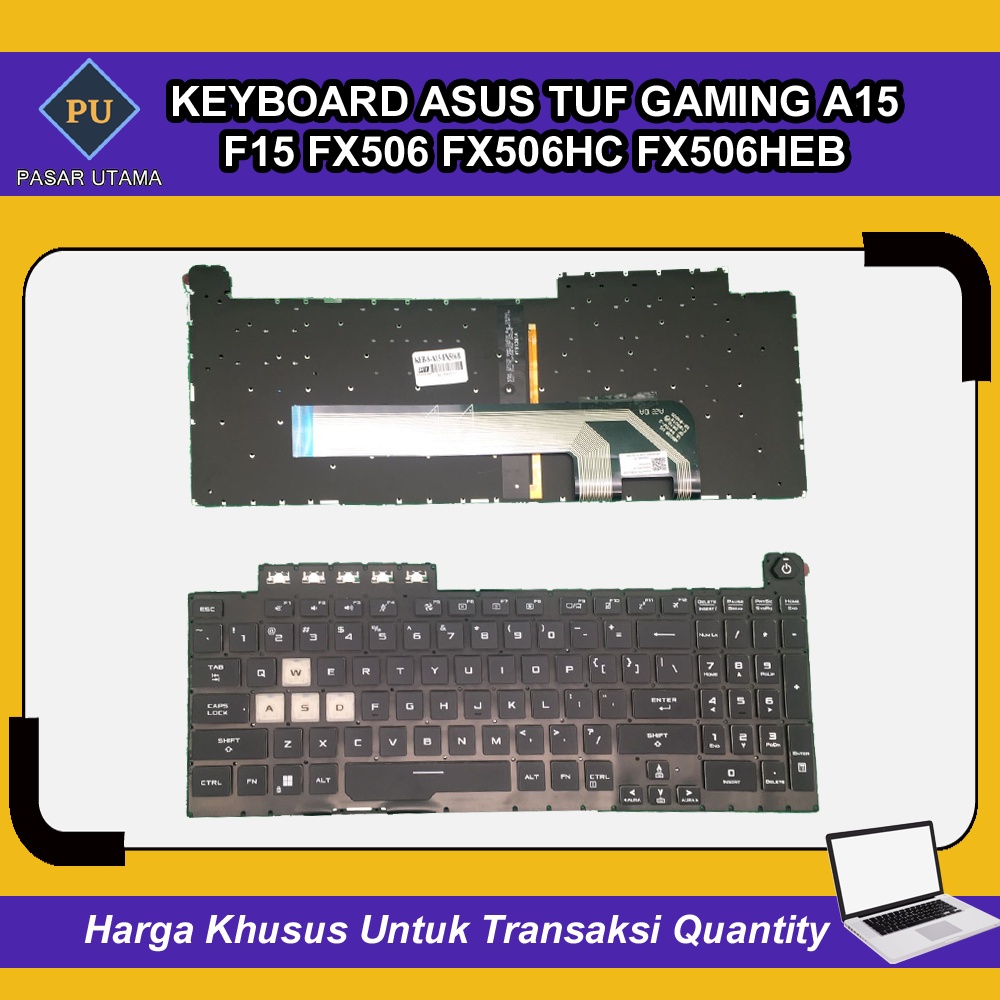 Jual Keyboard Laptop Asus TUF Gaming A15 F15 FX506 FX506hc FX506heb FX506lh FX506li Backlite ...