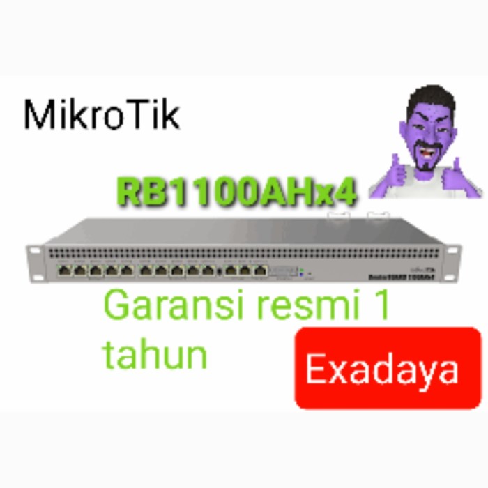 Jual Mikrotik Router RB1100AHX4 / RB1100X4 13 port Gigabit Rackmount 1U ...