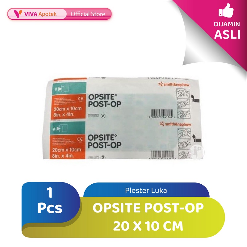 Jual Opsite Post-OP 20 x 10 Cm untuk Plester Luka (1 Pcs) | Shopee ...