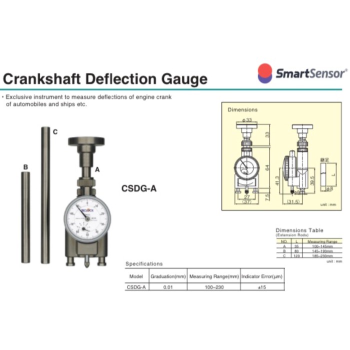 Jual Promo Teclock - Crankshaft Deflection Gauge 0.01 Mm Type Csdg-A ...
