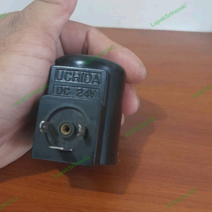 Jual COIL SOLENOID UCHIDA 24V DC AS 18,5MM PANJANG 55MM | Shopee Indonesia