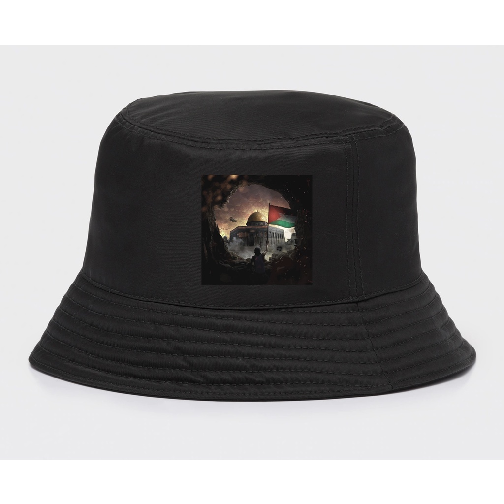 Jual Topi Bucket Hat Palestine Masjid Al Aqsa Dome of the rock ...