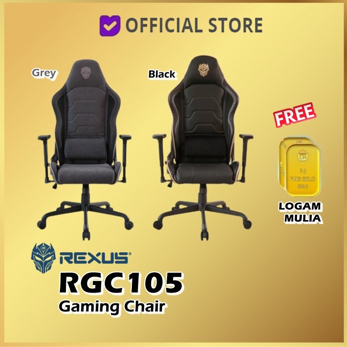 Jual REXUS RGC-105 GAMING CHAIR RGC105 KURSI GAMING | Shopee Indonesia
