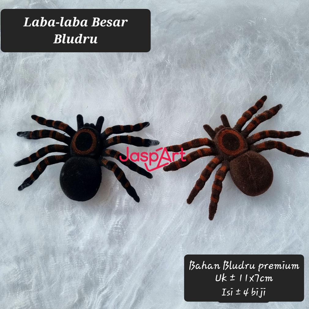 Jual Mainan Laba-Laba Palsu Bahan Beludru Warna Hitam Dan Coklat Untuk ...