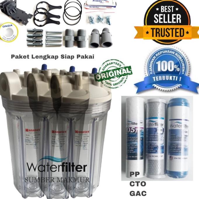 Jual Paket Filter Air Sumur 3 Housing Clear | Shopee Indonesia