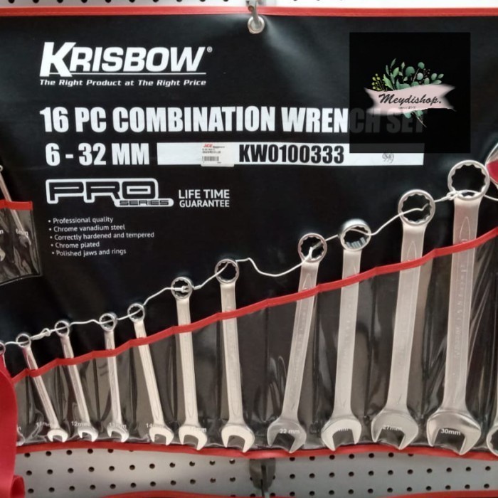 Jual New Originals Krisbow Set Kunci Ring Pas 6-32 Mm 16 Pcs Bisa ...
