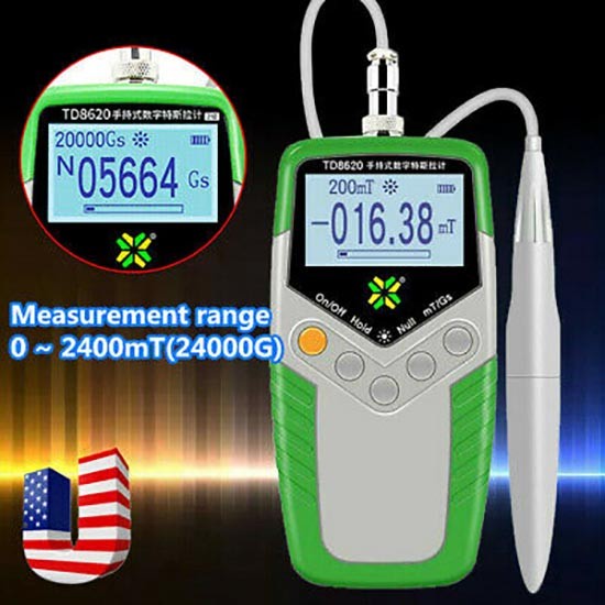 Jual Gauss Tesla Magnet Tester TD-8620 Meter Gaussmeter TD8620 ...